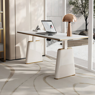 Gold standing desk store